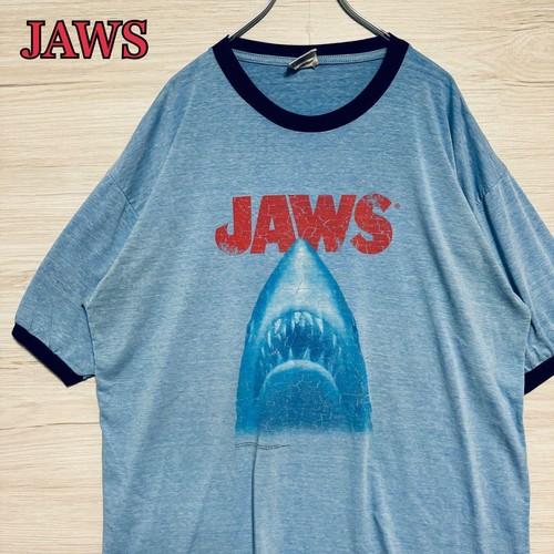 JAWS Jaws T Shirt Ringer Vintage Universal Studios Big Print Movie Movie Sh | eBay