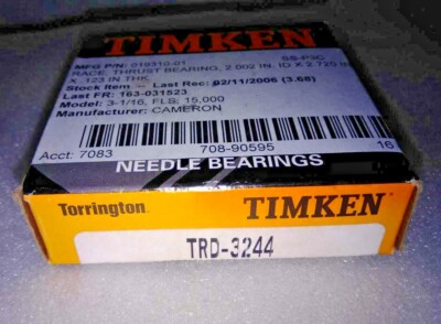 TRD 3244 TIMKEN NEW Needle Roller Bearings TIMKEN USA | eBay