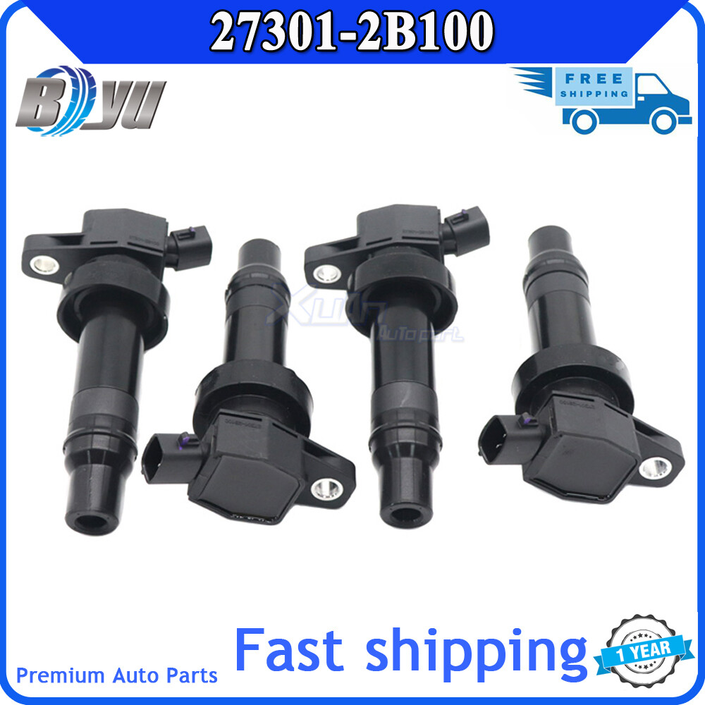 27301-2B100 For Kia Forte5 Hyundai Veloster 2013-2017 Set 4x Ignition ...