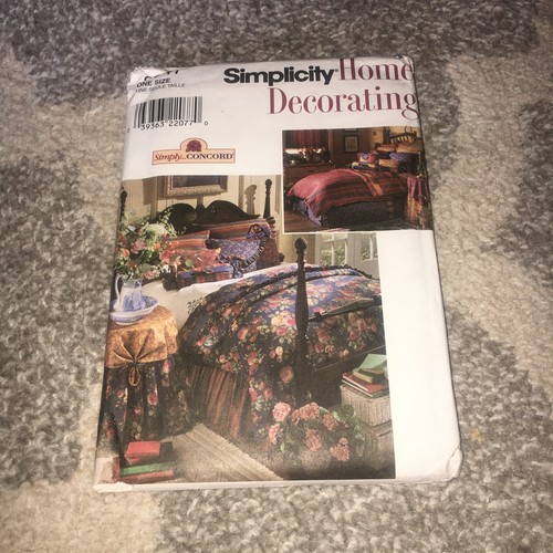 New Uncut Simplicity Home Decorating Quilt Pattern 8347 Bed Spread ...