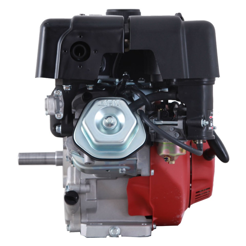 9HP 6:1 Gear Reduction Gas Engine Cement Mortar Mixer Side Shaft Small ...
