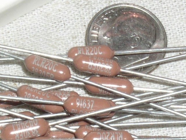 23 VISHAY Rlr20c Mil Resistor 383 Ohm 1/2w 1/2 W 1 MF Resistors ...