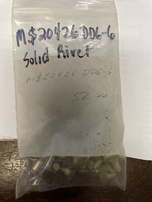 MS20426DD6-6 Solid Aluminum Aircraft Rivets Lot of 52 | eBay