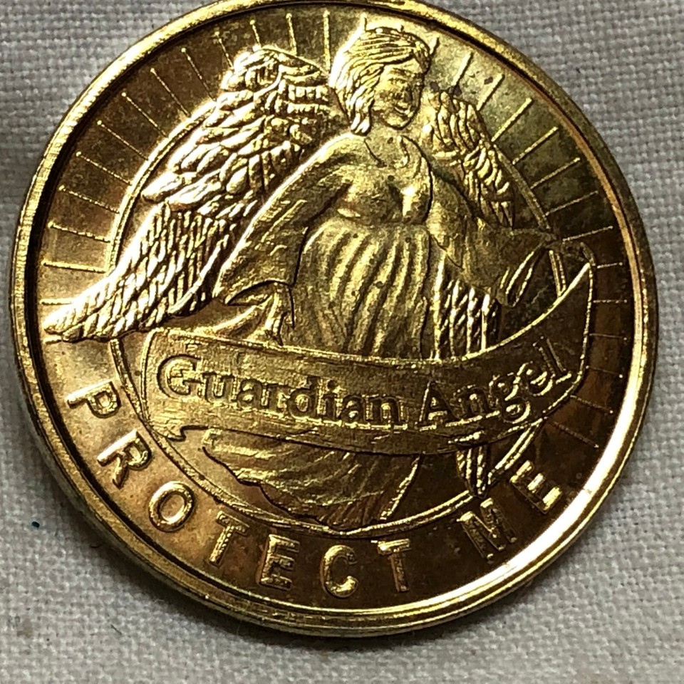 Religious Guardian Angel Pocket Token | eBay