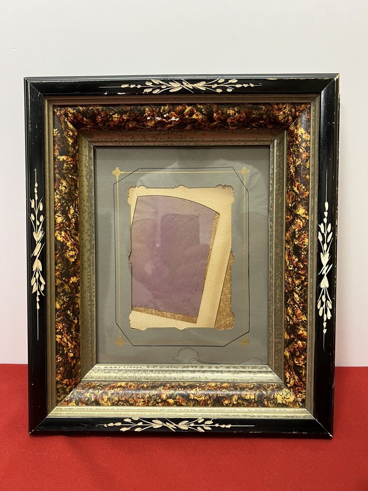 Pair Of Antique Deep Well Frames W Glass & Matts 14”x12.25” - Set of 2 ...