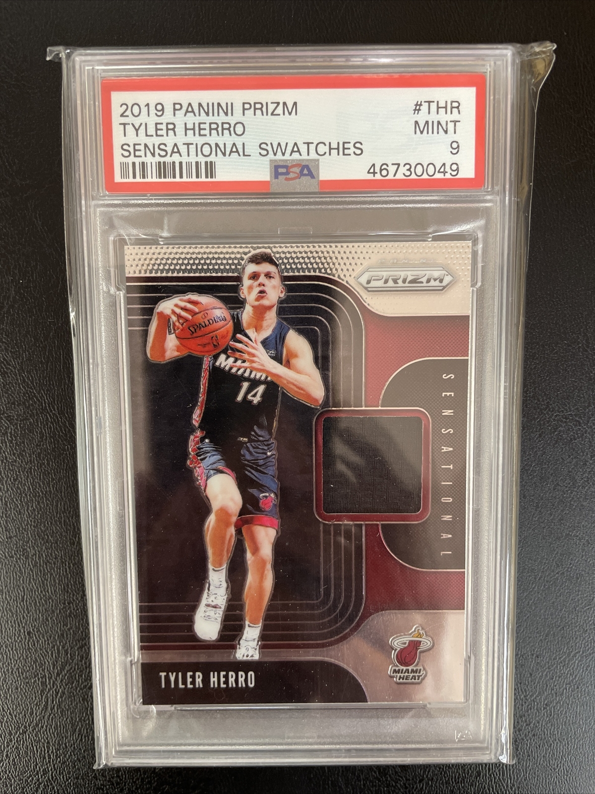 TYLER HERO 2019 PANINI PRIZM SENSATIONAL SWATCHES ROOKIE RC CARD PSA 9 ...