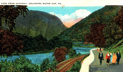 Postcard Delaware Water Gap Pennsylvania Post 1937 | eBay