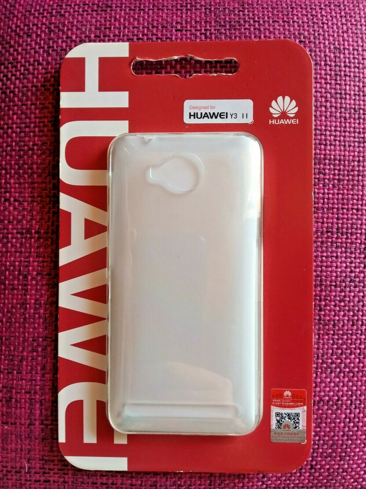 100% Genuine Ultra Slim Soft Silicone Huawei Y3 white back case cover ...
