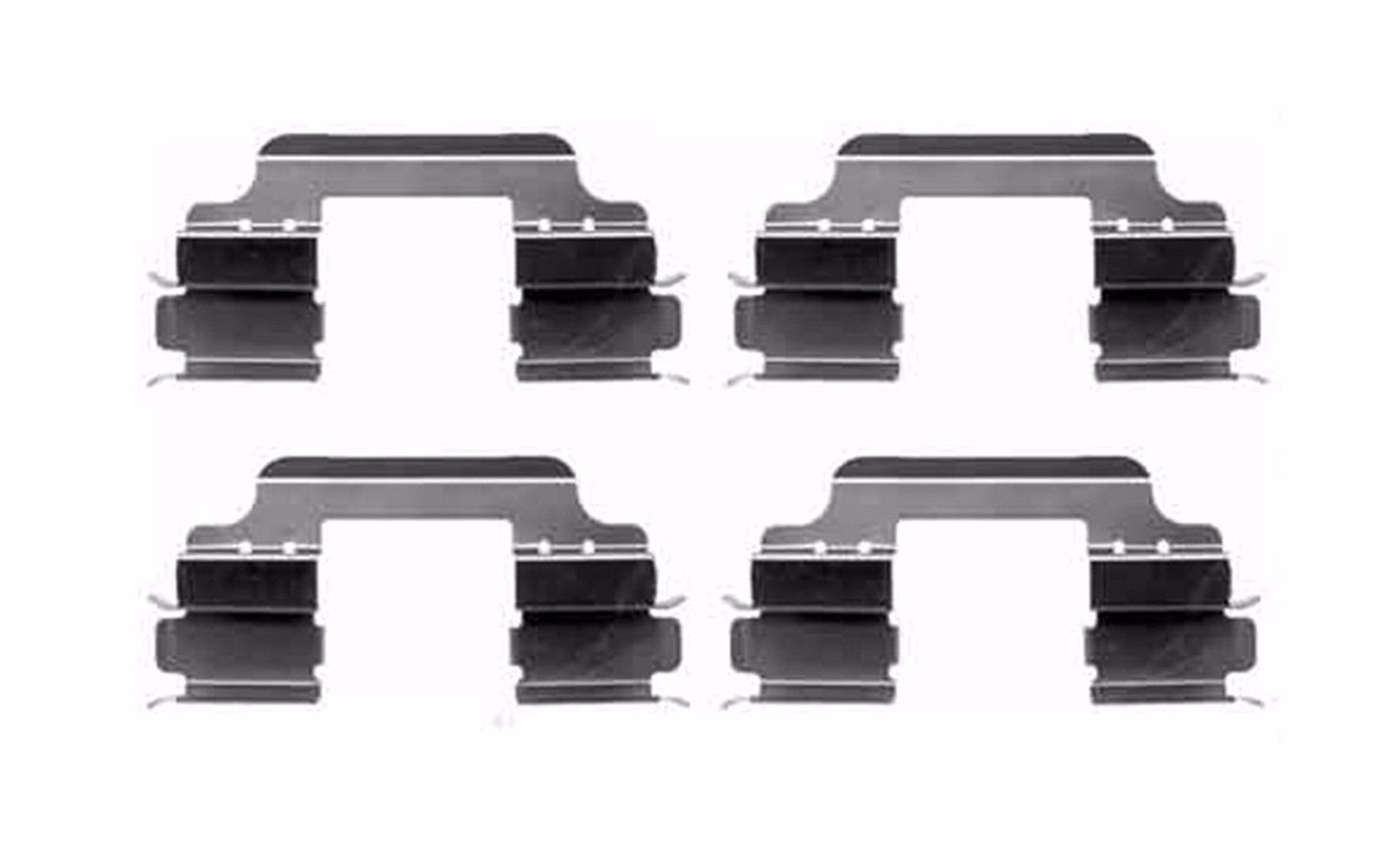 RENAULT CLIO MK3 (2005->) FRONT BRAKE PAD ANTI RATTLE SHIMS MBA 1648 ...