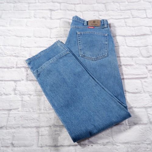 Wrangler Regular Fit Medium Wash Straight Leg Mens Blue Jeans 36x30 | eBay