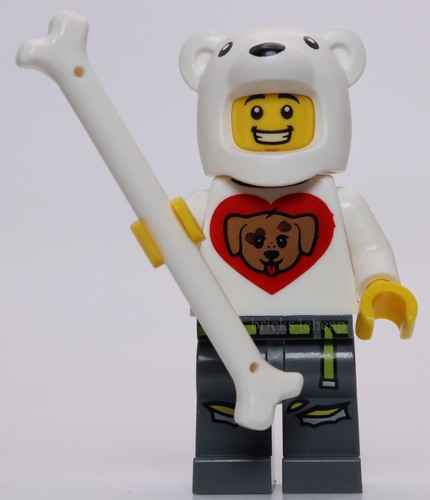 Lego Dog Fan Minifig with Bone | eBay