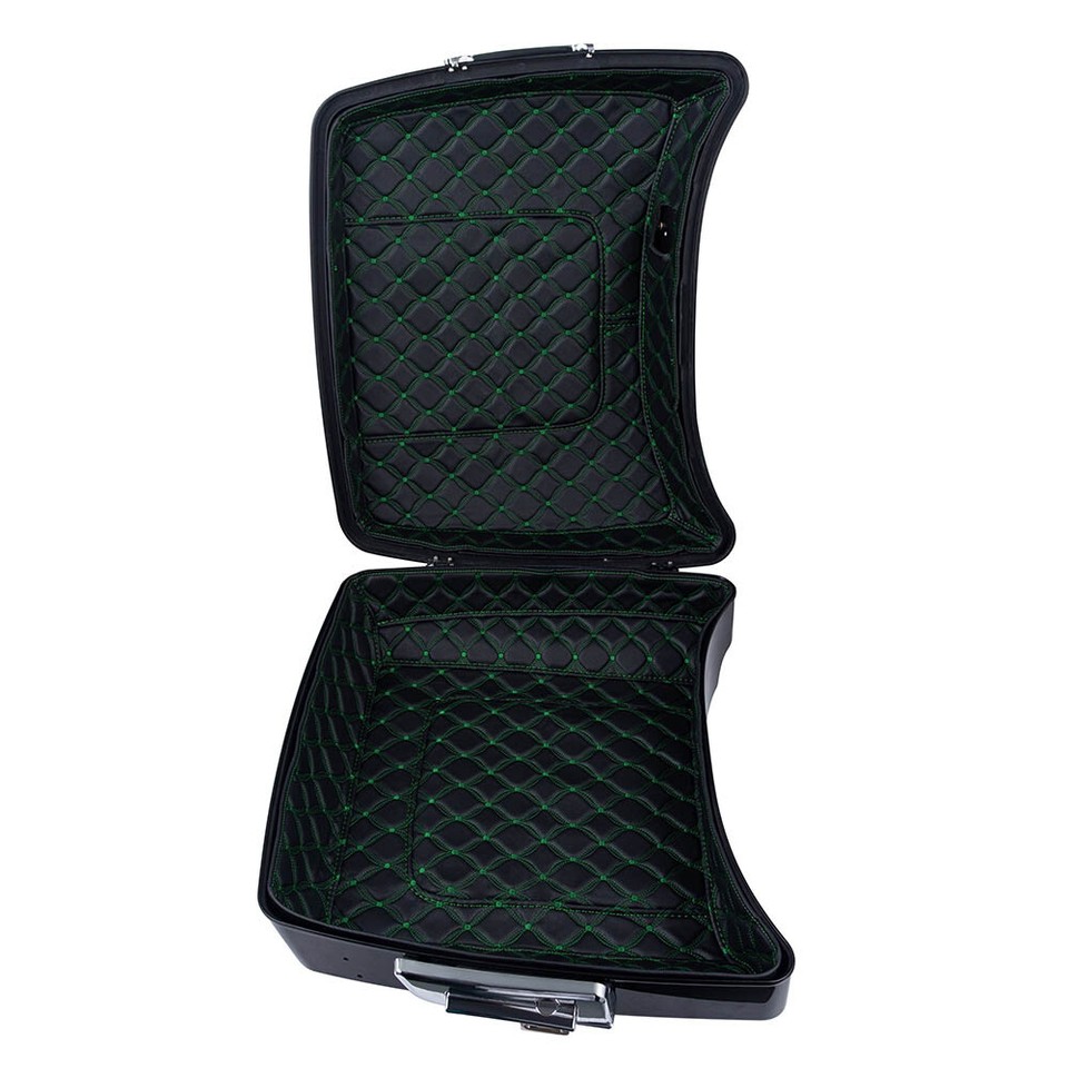 Green Stitching Tour Pak Liner For Advanblack Razor/Harley OEM Chopped ...