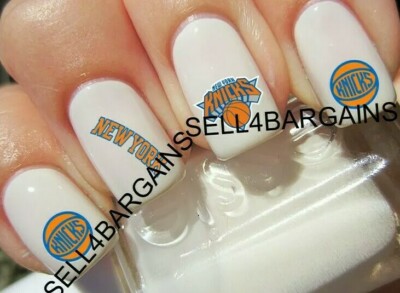 Discontinued》New York Knicks NY Knicks Basketball Team》Nail Art Decals ...