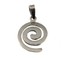 Solid 925 Sterling Silver Celtic Irish Gaelic Swirl/Spiral Knot Charm ...