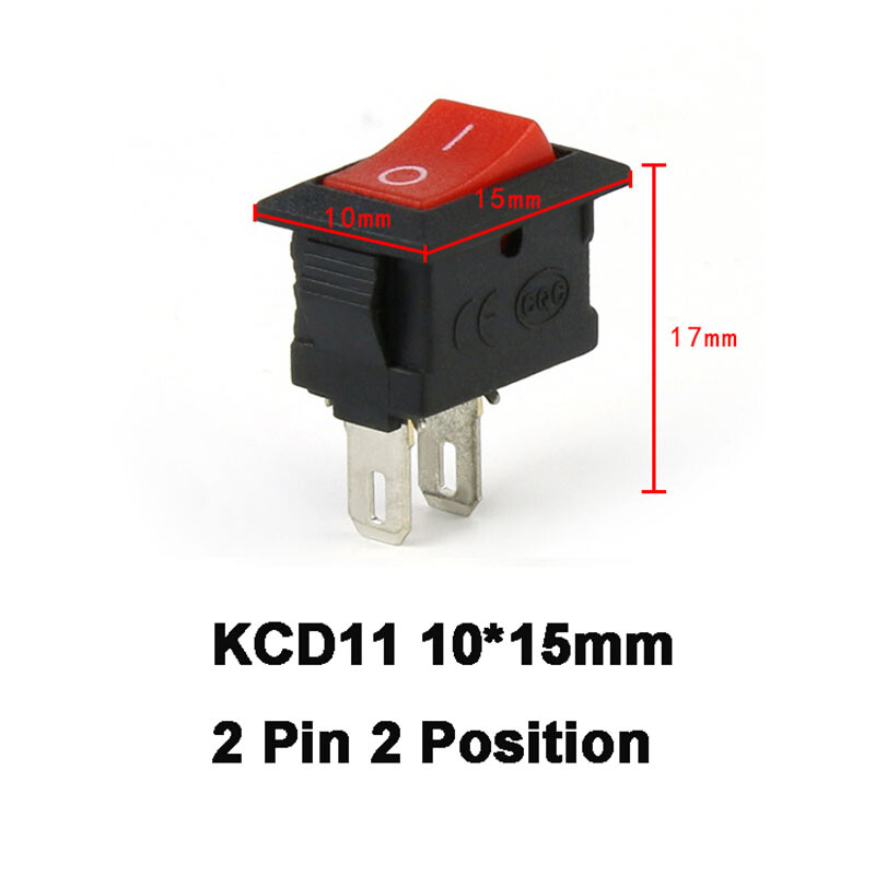 KCD1 KCD11 On/Off SPST Boat Rocker Switch 2/3/4/6 Pin Toggle Switch 6A ...