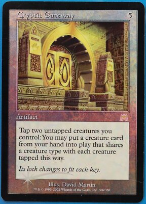 Cryptic Gateway FOIL Onslaught HEAVILY PLD Artifact Rare CARD (475278) ABUGames | eBay