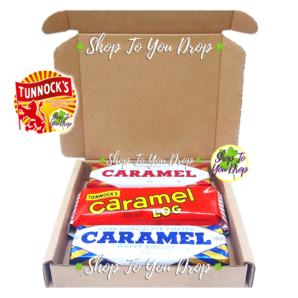 TUNNOCKS PERSONALISED GIFT BOX HAMPER Snowballs Teacakes Present ...