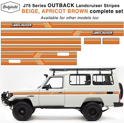 TOYOTA LANDCRUISER TROOPY 75 Series style "OUTBACK" Stripes BEIGE ...