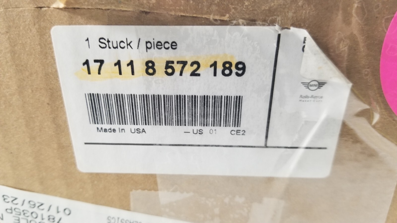 BMW 17118572189 Genuine OEM Factory Original Mount Bracket for sale ...