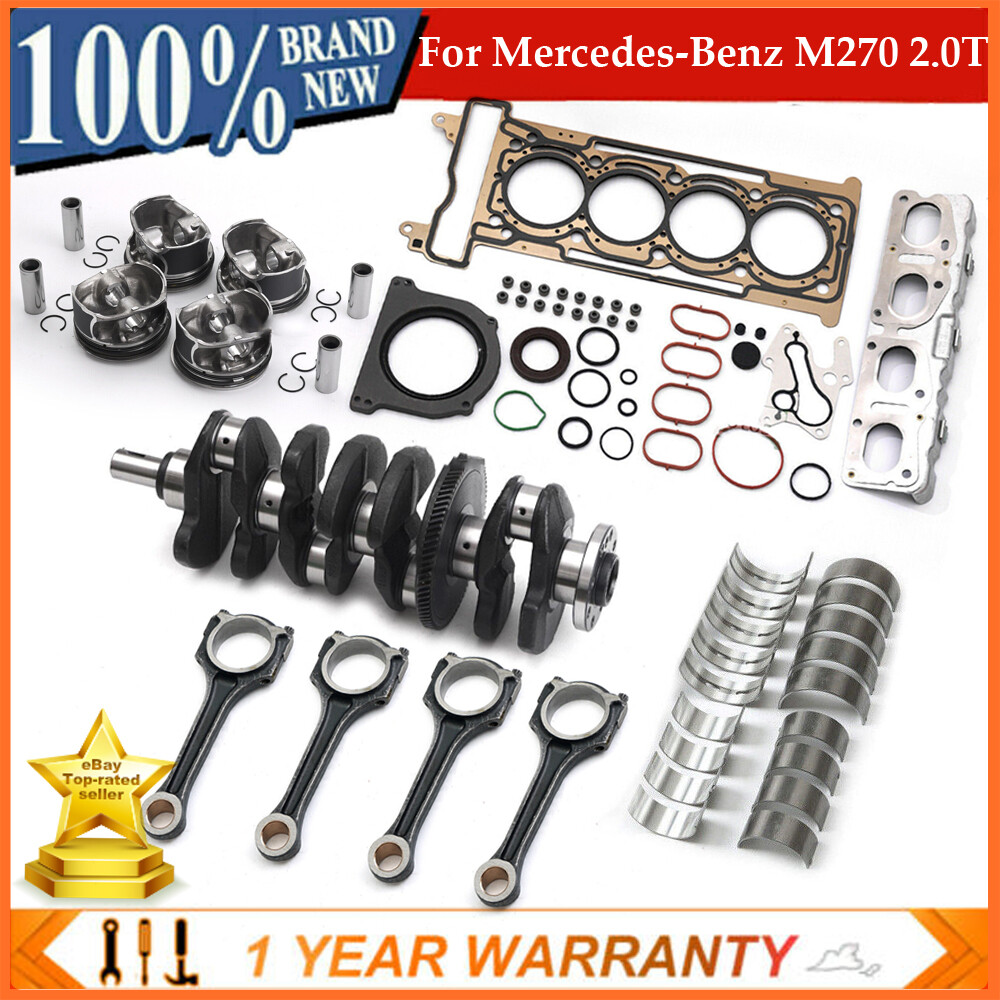 Engine Rebuild Overhaul Kit & Crankshaft & Con Rods For Mercedes-Benz ...