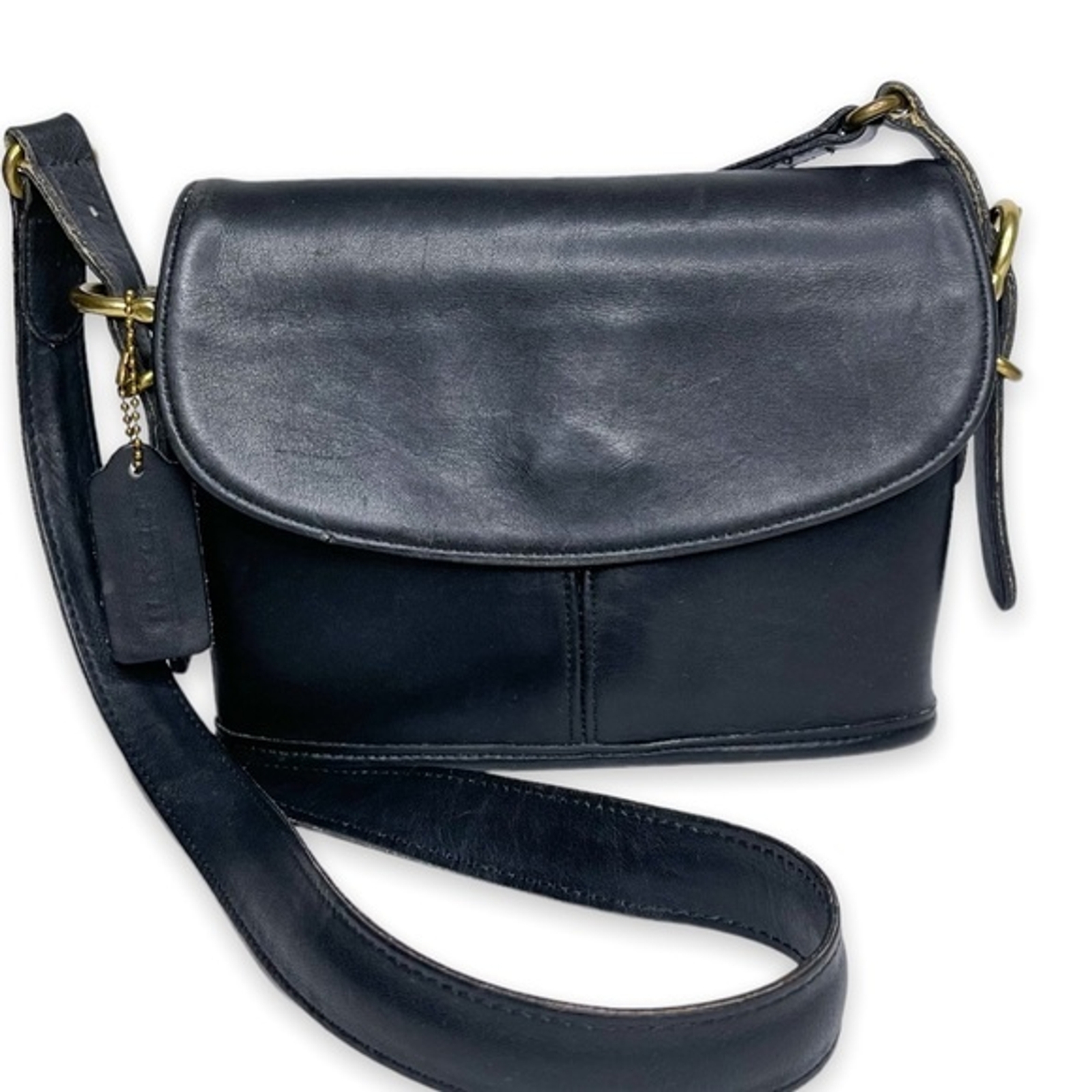 Coach Saddle Bucket Equestrian Slim 9801 Vintage Blac… - Gem