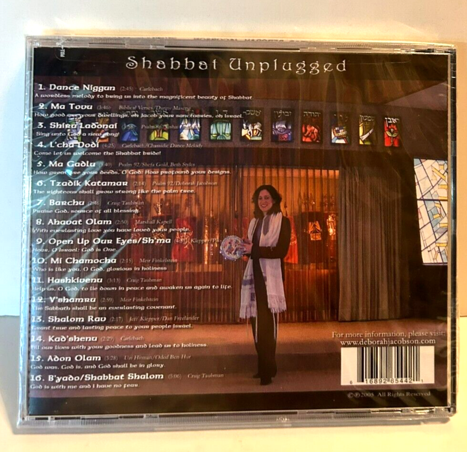 SEALED ! Cantor Deborah Jacobson CD Shabbat Unplugged, Not On Label ...