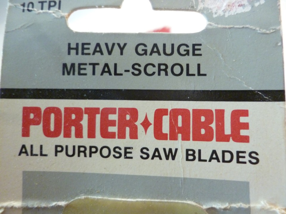 20 NOS RECIPROCATING SAW BLADES PORTER CABLE & SKIL SCROLL METAL ...