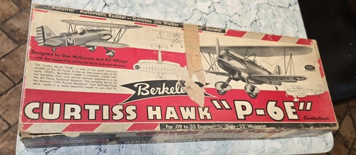 Berkeley CURTISS HAWK "P-61E" Balsa Model Kit Mint Box OSS Unbuilt Free ...