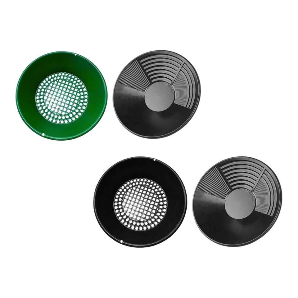 2 Pieces Gold Panning Pans 14 inch Professional Lightweight Mesh ...