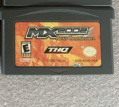 MX 2002 Featuring Ricky Carmic Nintendo Game Boy Advance Tested Working ...