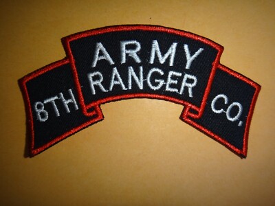 Korea War US ARMY Scroll Patch 8th army RANGER INFANTRY COMPANY 8213th ...