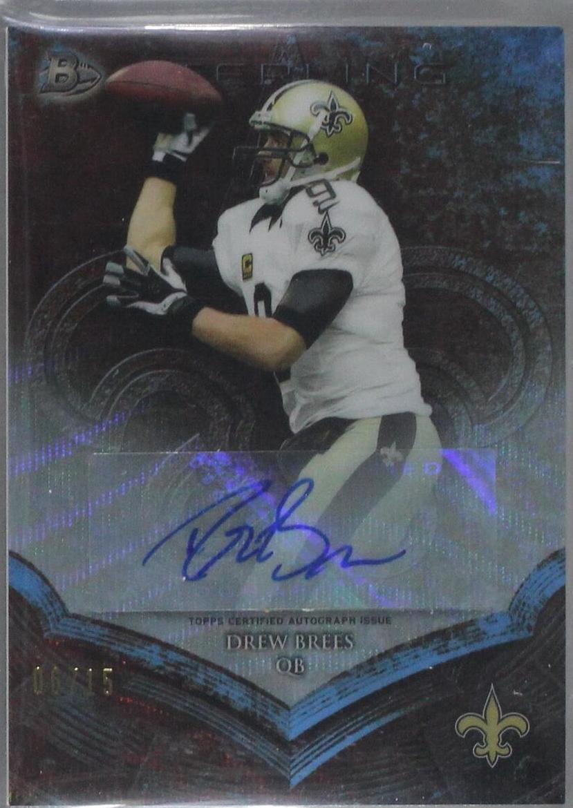 2014 Bowman Sterling - Autographs Bronze Variation Drew Brees #BSA-DB ...
