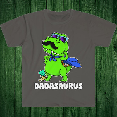 Dadasaurus Cute Dino Shirt TShirt Tee Short Sleeve Dinosaur ...
