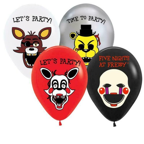 Five Nights at Freddy's Colorful FNAF Latex Party Balloons Wristband ...