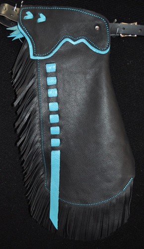 Custom Made Leather Kid's Chinks/Turquoise Kid's Chaps/Quick Ship Made ...