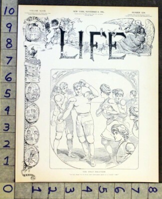 1906 OTHO CUSHING SPORT FOOTBALL WOMEN CHIVALRY ETIQUETTE LIFE ART ...