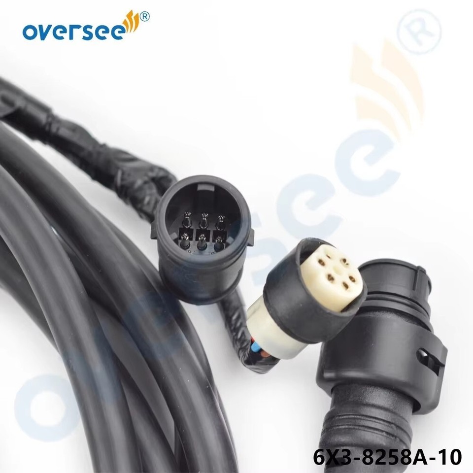 Oversee 6X3-8258A-10 20ft Main Wiring Harness 10P for Yamaha Outboard ...