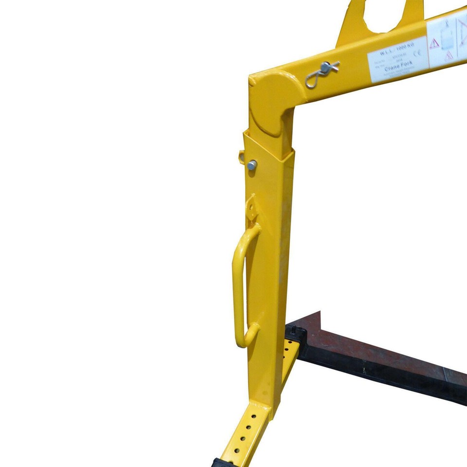 5 Tonne (5000kgs) SELF ADJUSTING - BALANCING CRANE FORK pallet forks ...