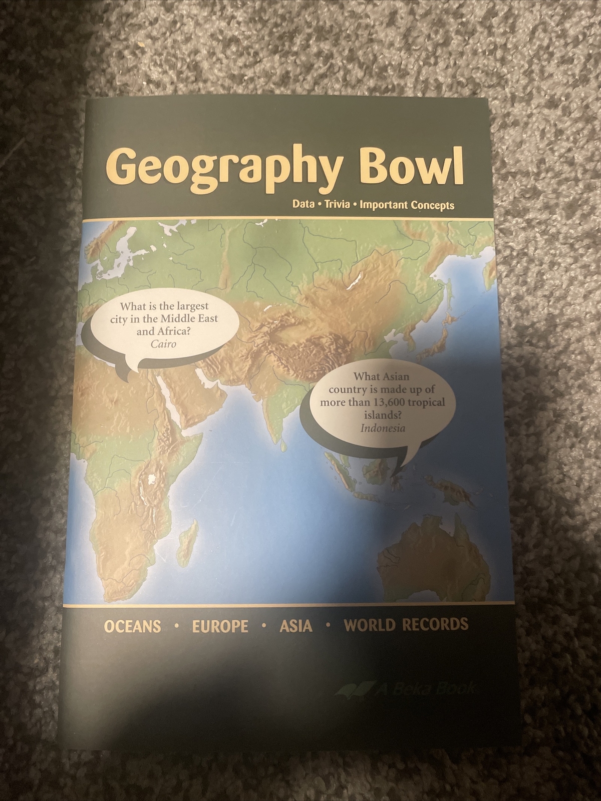 Abeka Geography Bowl Data Trivia Concepts Quiz Team Book 3rd Edition | eBay