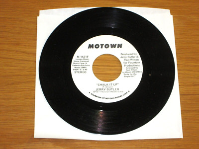 PROMO SOUL 45 RPM - JERRY BUTLER - MOTOWN 1421 - "CHALK IT UP" | eBay