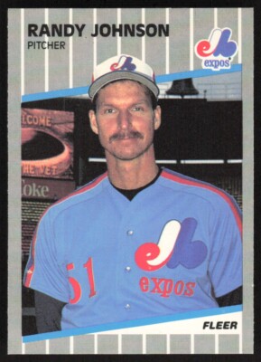 1989 Fleer Randy Johnson RC #381 Montreal Expos | eBay