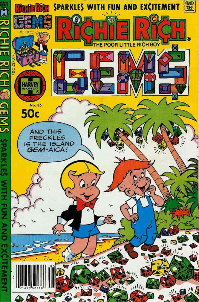 Richie Rich Gems #36 VG; Harvey | low grade - May 1981 Island Cover - w ...