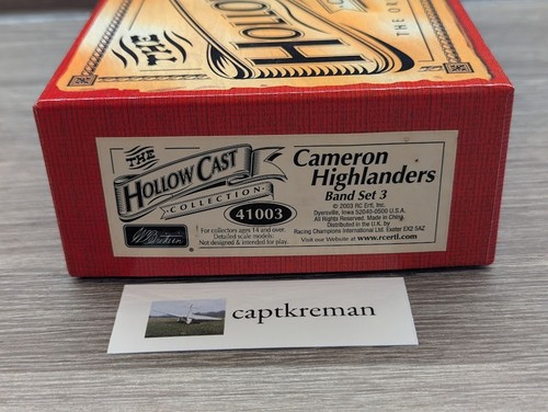 W Britain, The Hollow Cast Collection, Cameron Highlanders Band Set 3 ...
