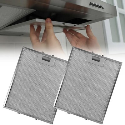 2X Cooker Hood Metal Mesh for Kitchen Extractor Fan Grease Filter | eBay UK