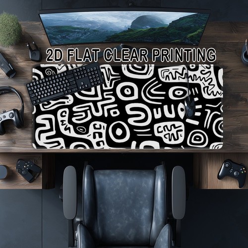 40*90cm 2D Flat, Extra Large Gaming Mouse Pad - Non-Slip Rubber Base ...