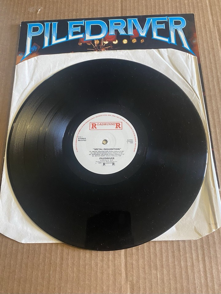 Piledriver Metal Inquisition Vinyl LP Roadrunner Records 9762 1985 ...