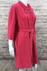 Peer Womens Vintage Robe Size 12 Pink 60s 70s Jewel Button House Coat ...