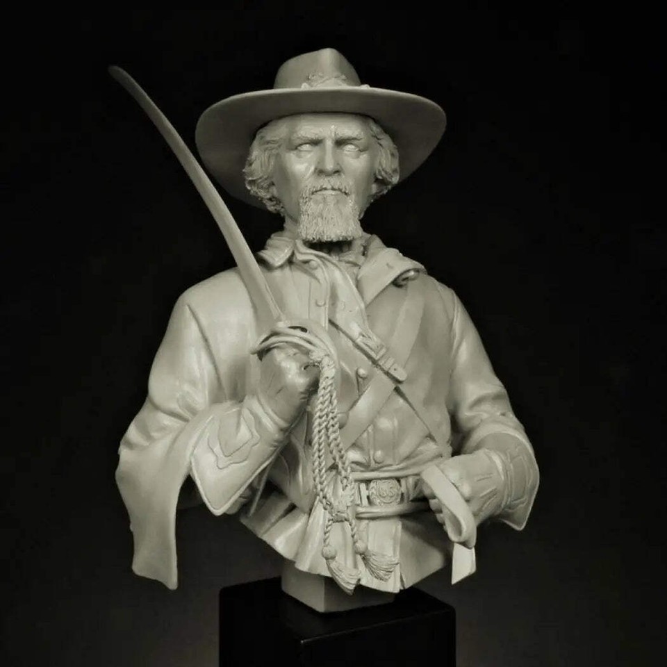 1/12 BUST Resin Model Kit American Civil War Cavalry Officer ...