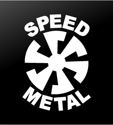 Speed Metal Thrash Heavy Metal Vinyl Decal Car Window Laptop Guitar ...