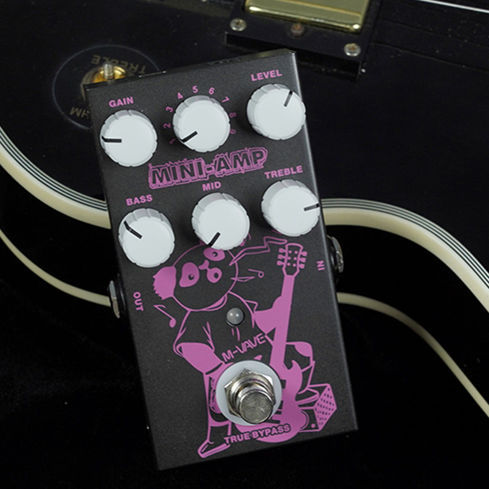 M-VAVE MINI-AMP Guitar Simulation Effect Pedal 9 Classic Amp Effects 3 ...